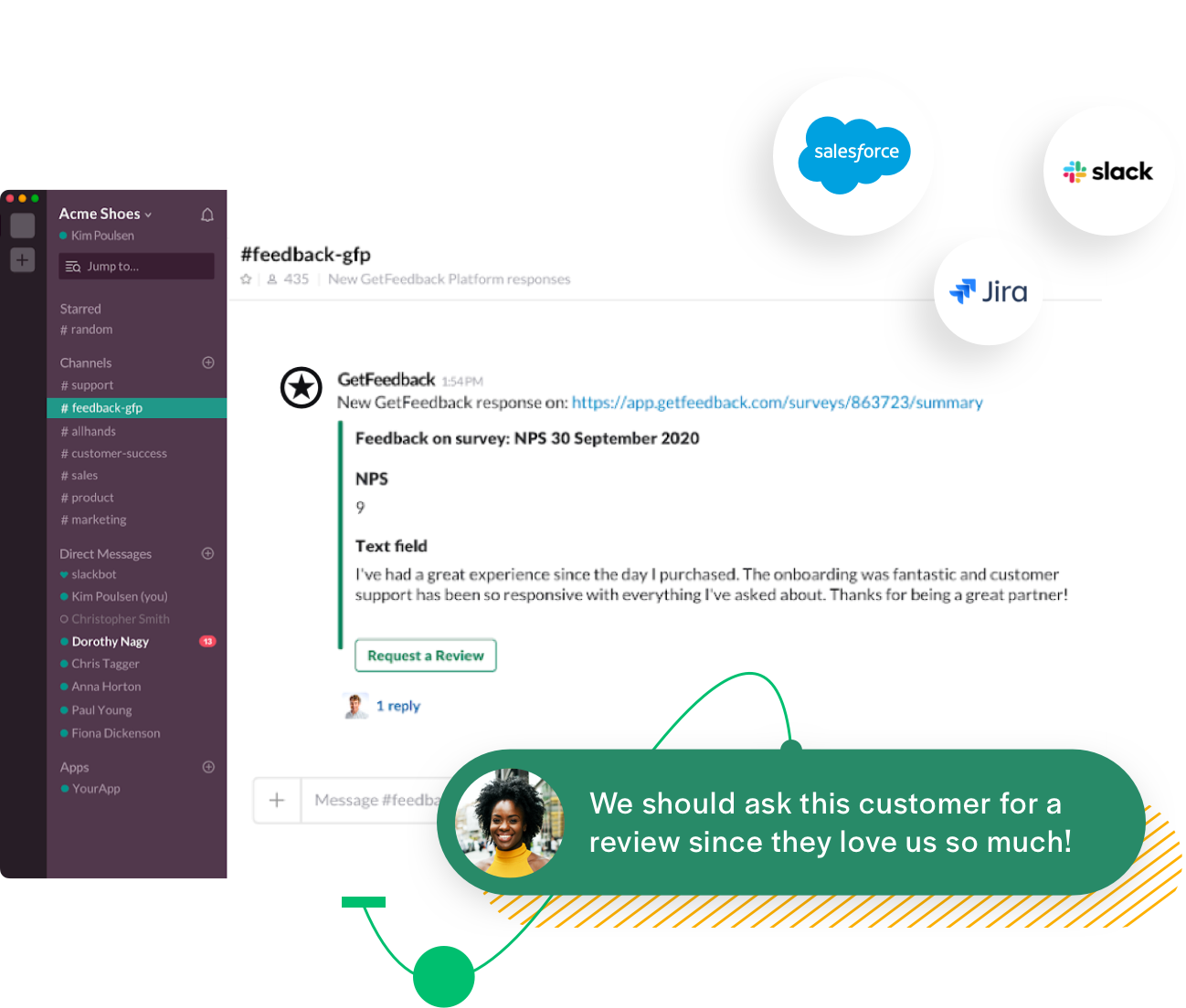 GetFeedback & Salesforce: CX Surveys - GetFeedback