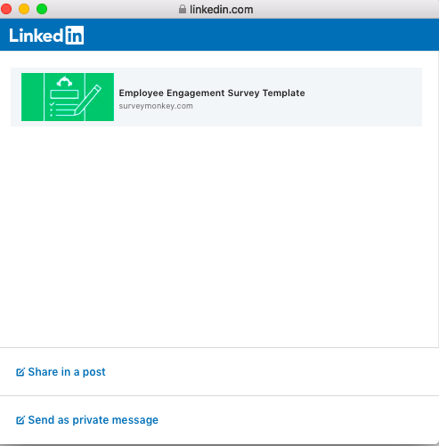 How to make your surveys social with LinkedIn and Facebook! | SurveyMonkey