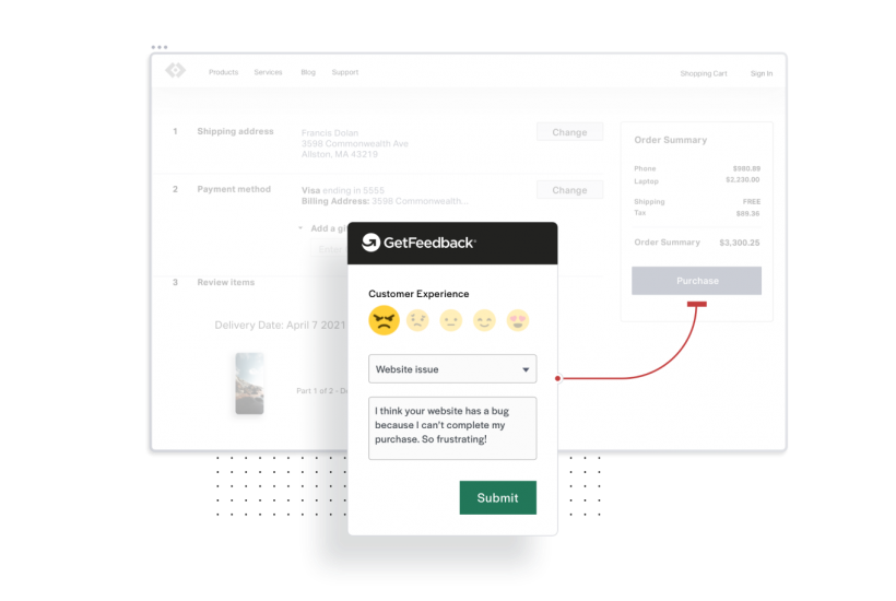 Real-time website feedback | GetFeedback