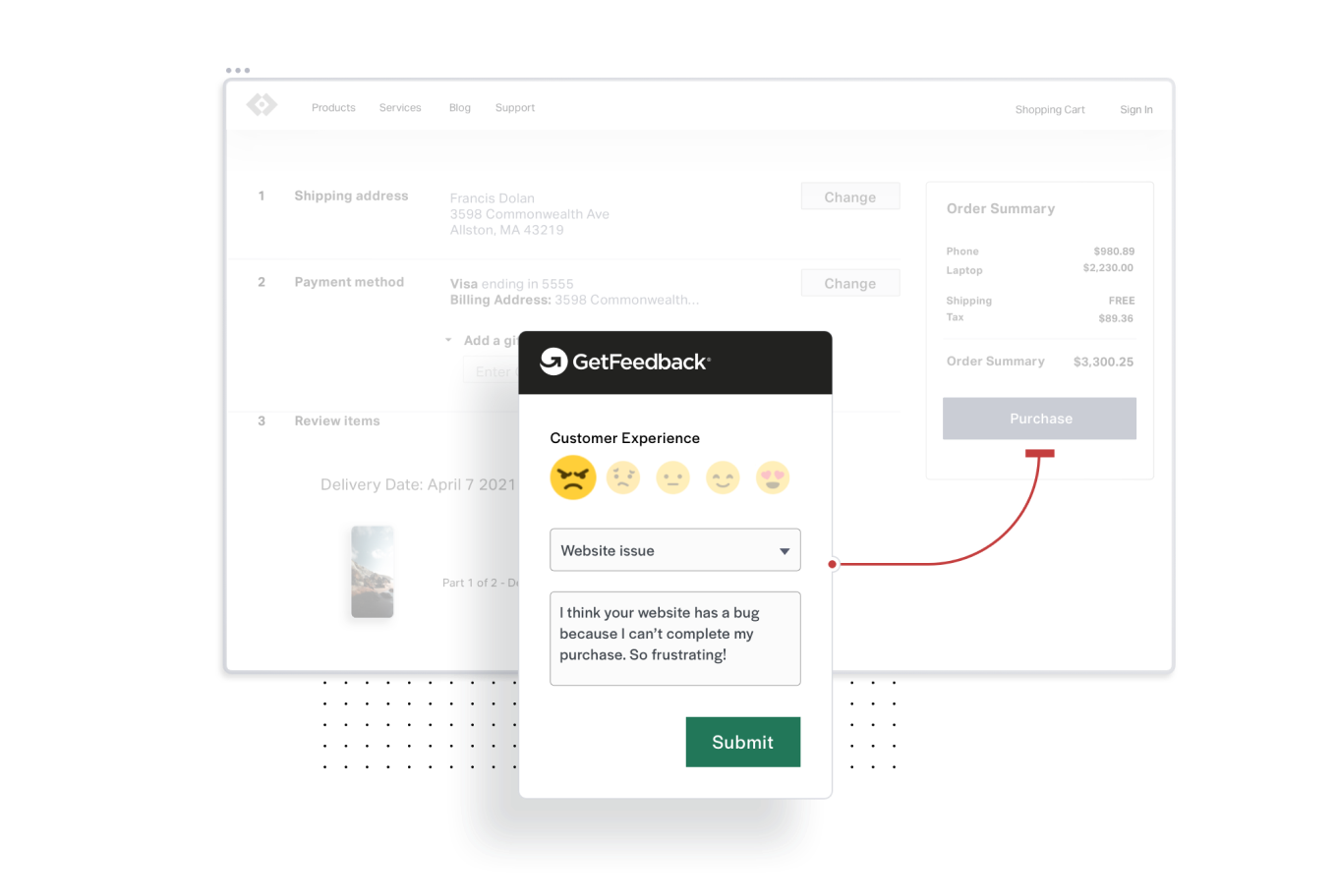 Real-time website feedback | GetFeedback