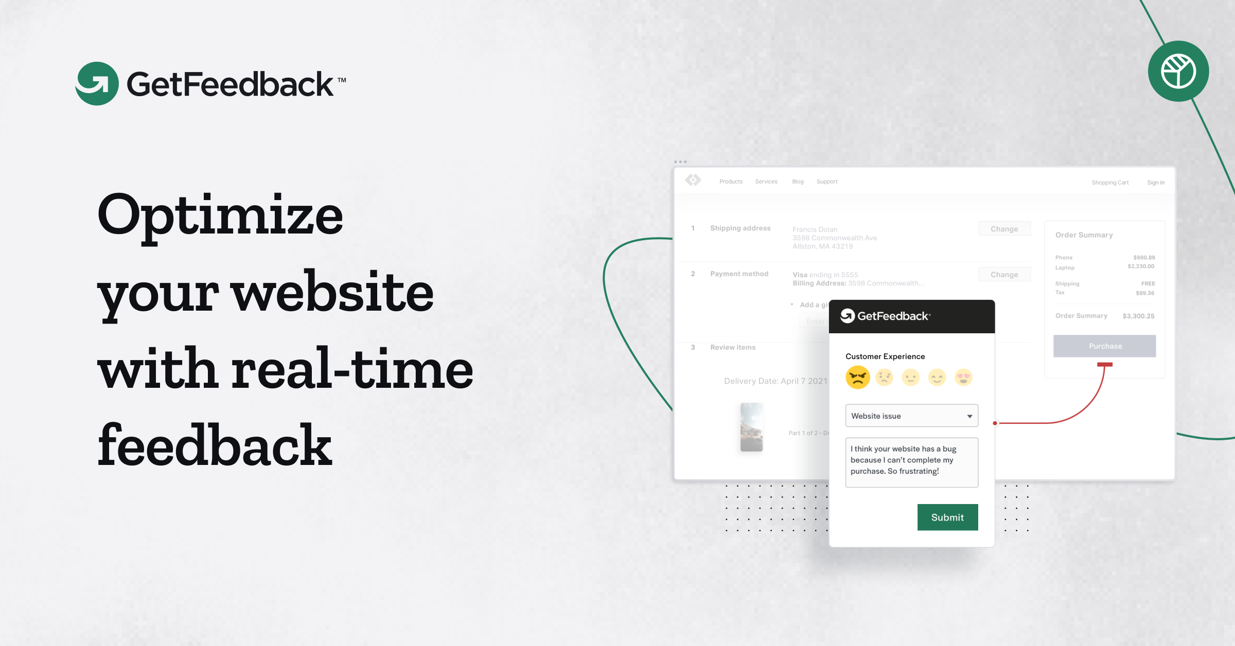Real-time website feedback | GetFeedback