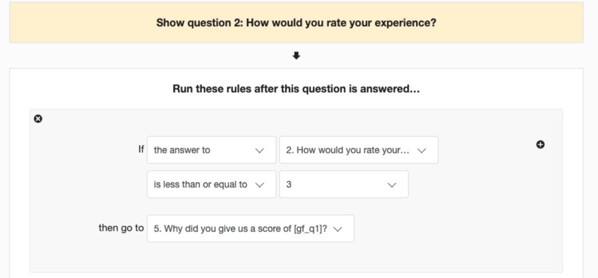 Skip Logic | GetFeedback Help
