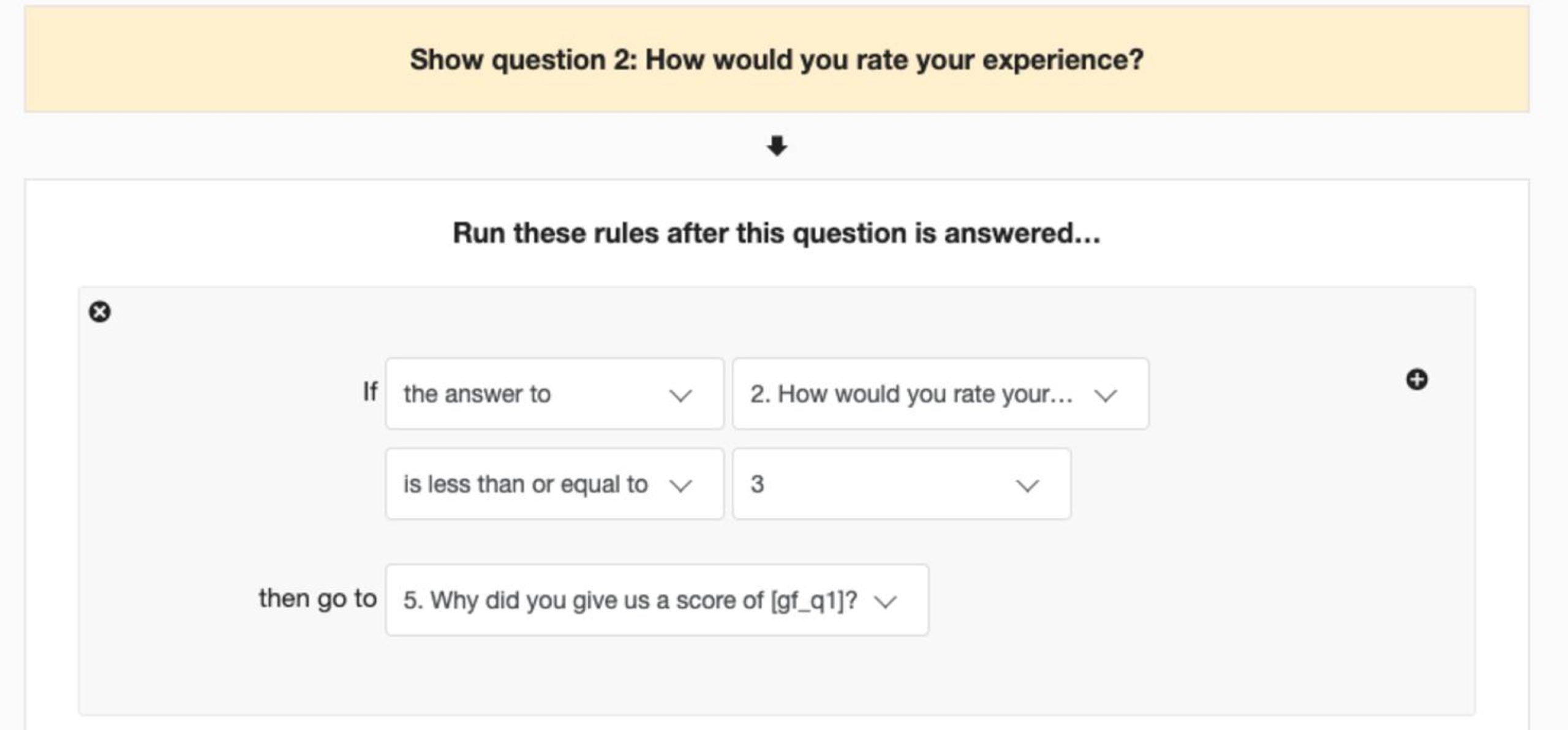 Skip Logic | GetFeedback Help