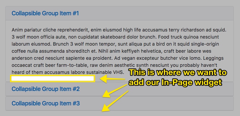 In-Page Widgets | GetFeedback Help