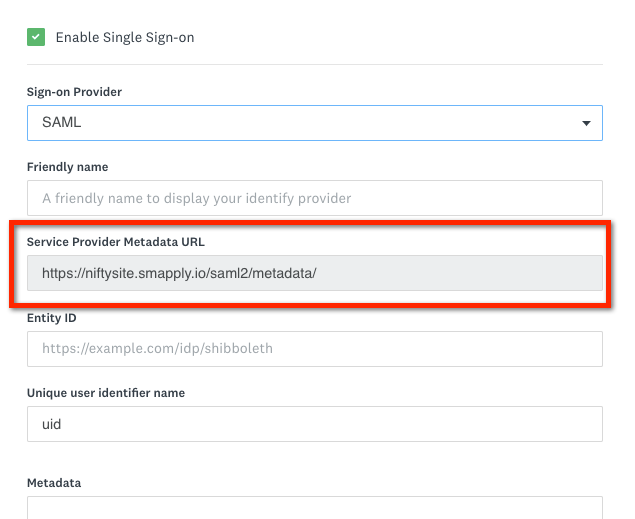 How to Add SAML Details | Apply Help