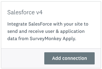 How to Add a Salesforce V4 Integration | Apply Help