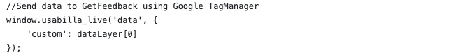 Pushing Feedback to Your Data Layer | GetFeedback Help