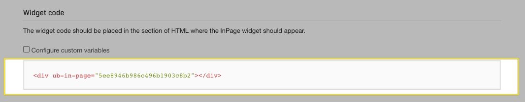 In-Page Widgets | GetFeedback Help
