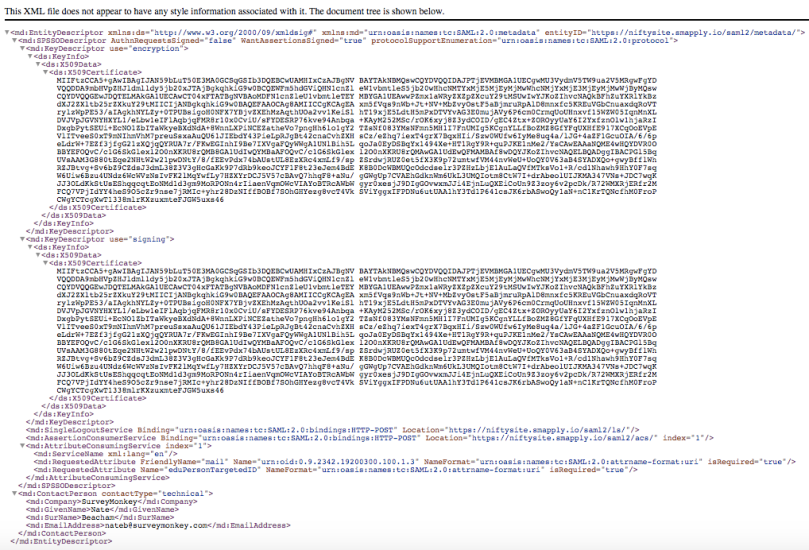 How to Add SAML Details | Apply Help
