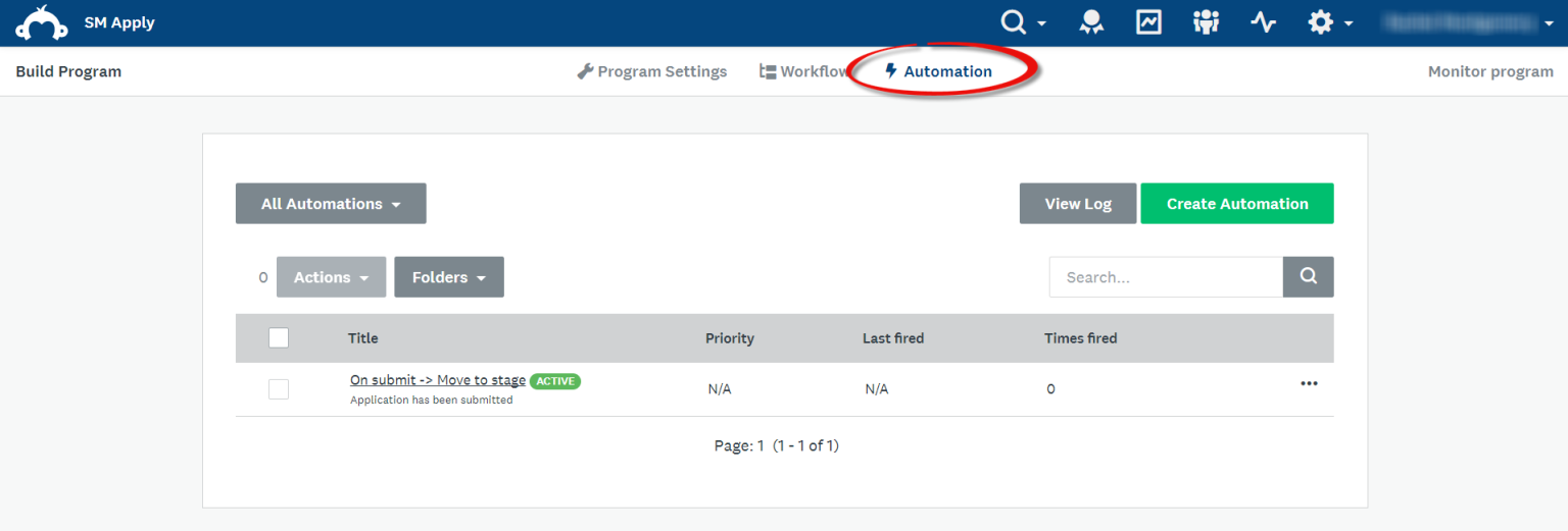 Automation Log | Apply Help