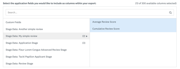 Application + Review Combined Reports | Apply Help
