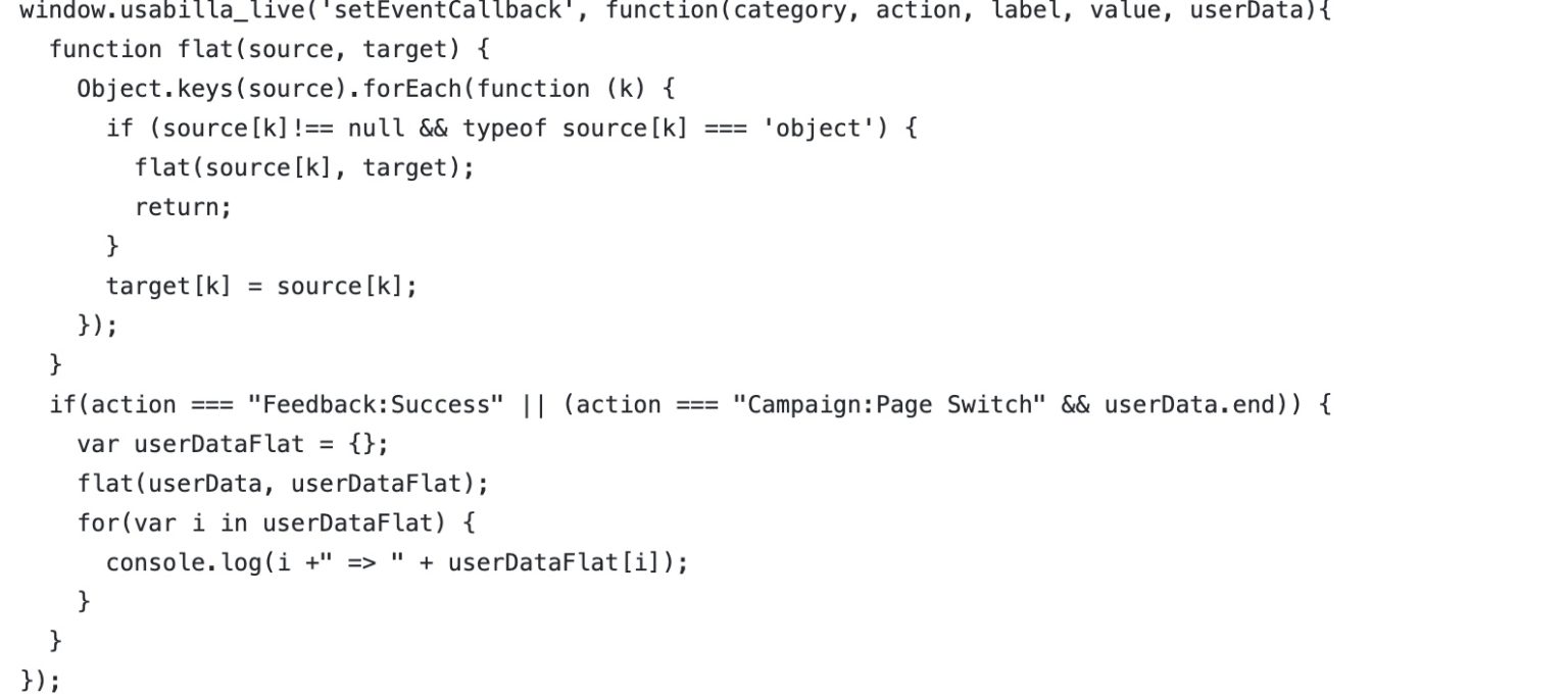 Event Callbacks | GetFeedback Help