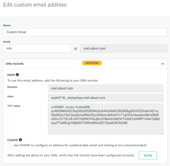 How to Authenticate your Custom Email Sender Address | Apply Help