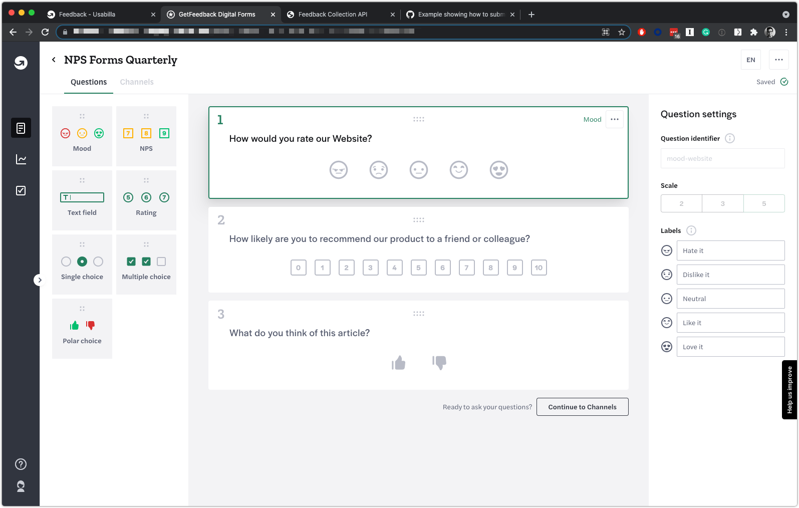 Embedded Listener | GetFeedback Help