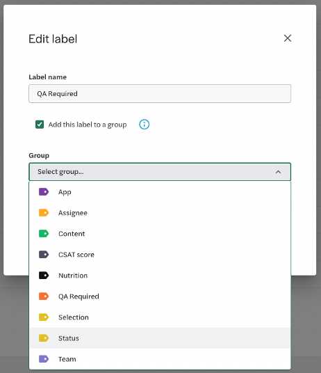 Using Labels in Workspaces | GetFeedback Help