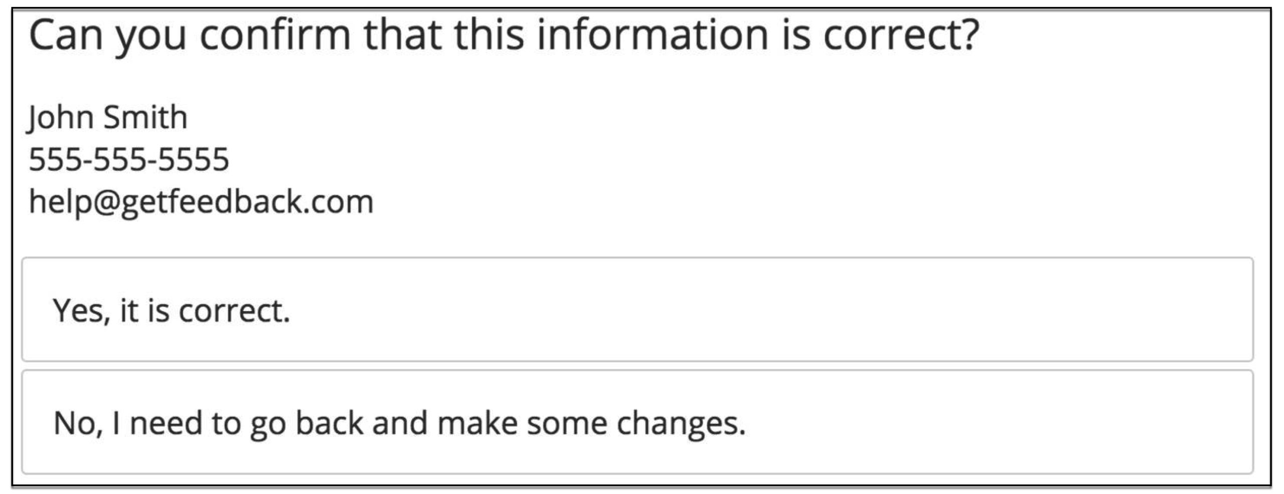 Question and Answer Piping | GetFeedback Help
