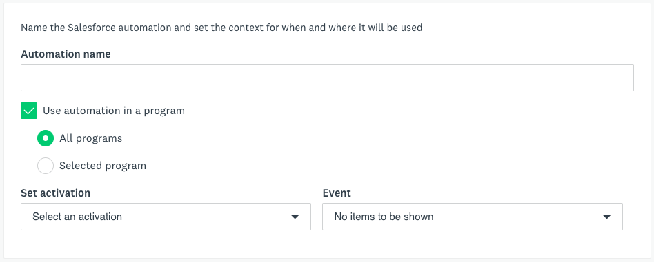 How to Create a Salesforce v4 Automation | Apply Help