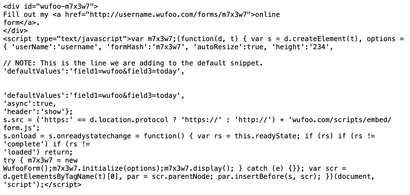 URL Modifications | Wufoo Help