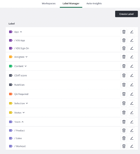 Using Labels in Workspaces | GetFeedback Help