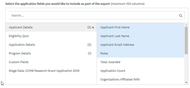 Data Exports | Apply Help