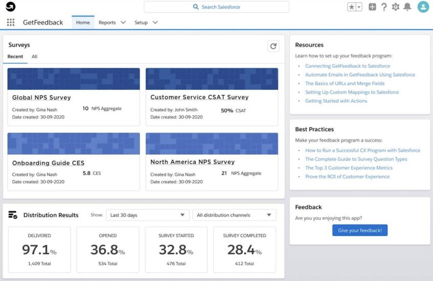 Salesforce Managed App | GetFeedback Help