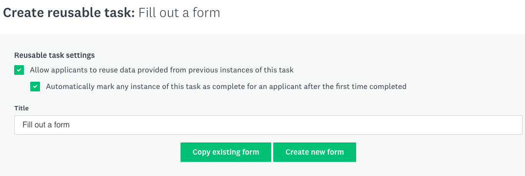 Reusable Applicant Tasks | Apply Help