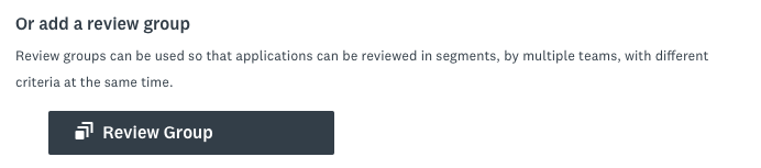 How to Set Up a Review Stage Group | Apply Help