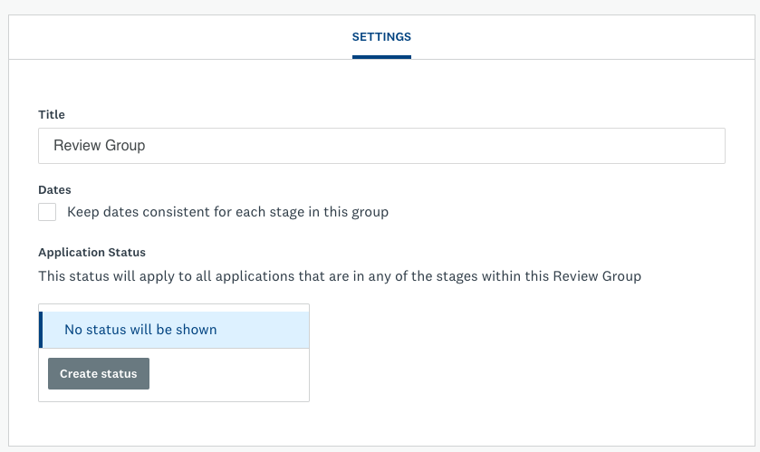 How to Set Up a Review Stage Group | Apply Help