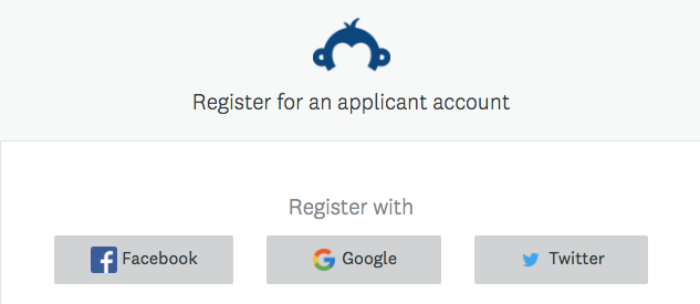 Social Media Sign-Ons | Apply Help