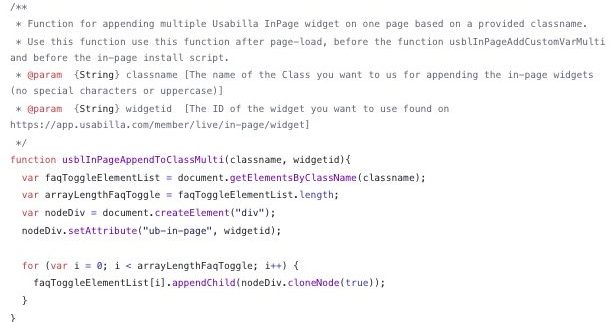 In-Page Widgets | GetFeedback Help