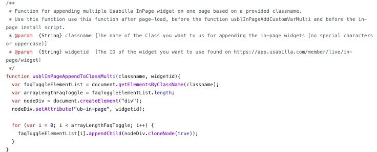 In-Page Widgets | GetFeedback Help
