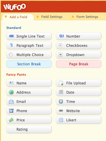 Building a Form | Wufoo Help