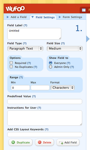 Building a Form | Wufoo Help