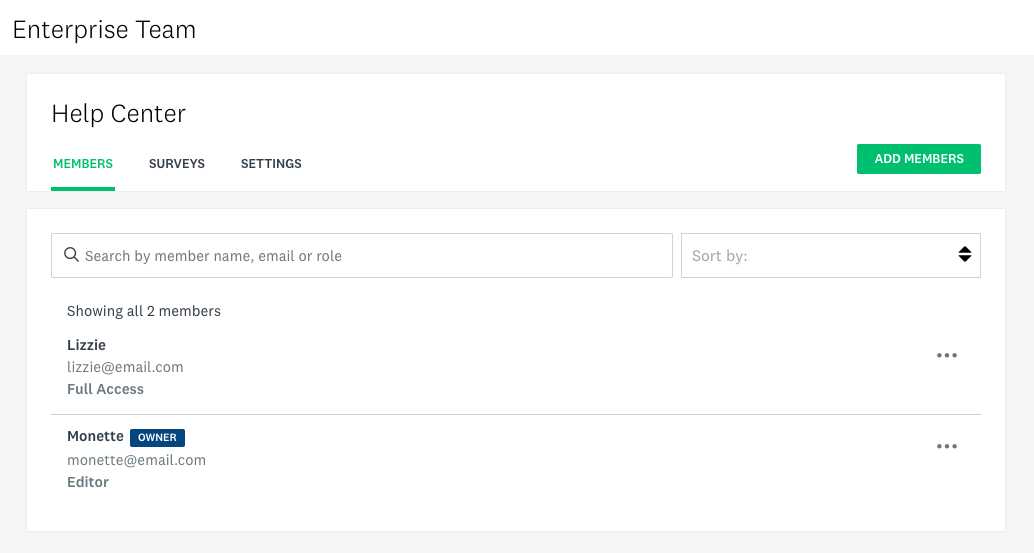 Workgroups | SurveyMonkey Help