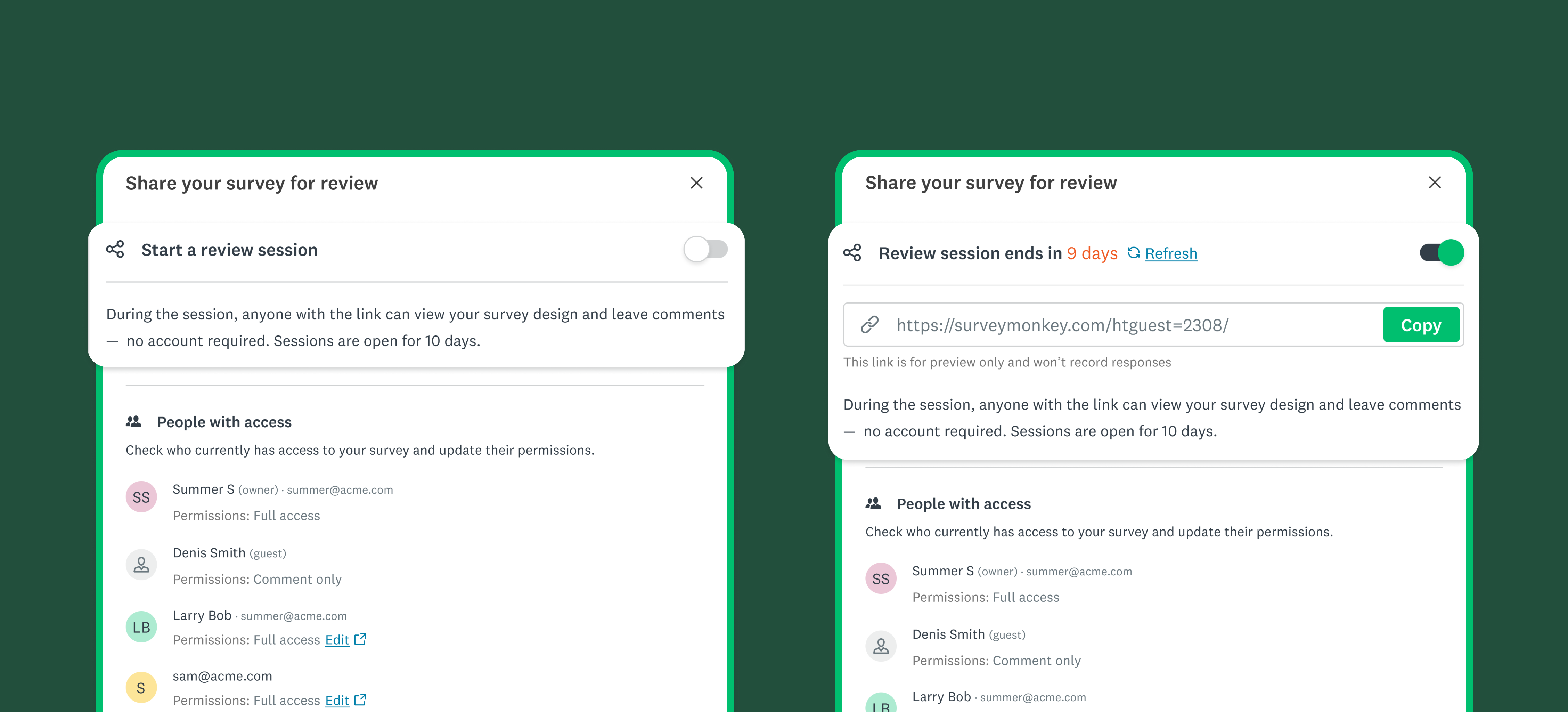 Better Survey Collaboration With Open Reviews