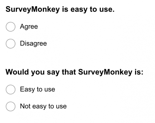 Let’s Agree NOT To Use Agree/disagree Questions