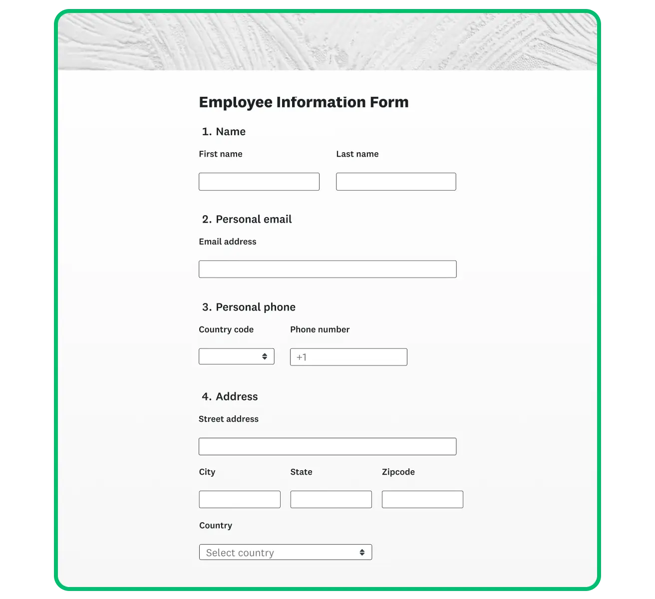 What Is An Employee Information Form