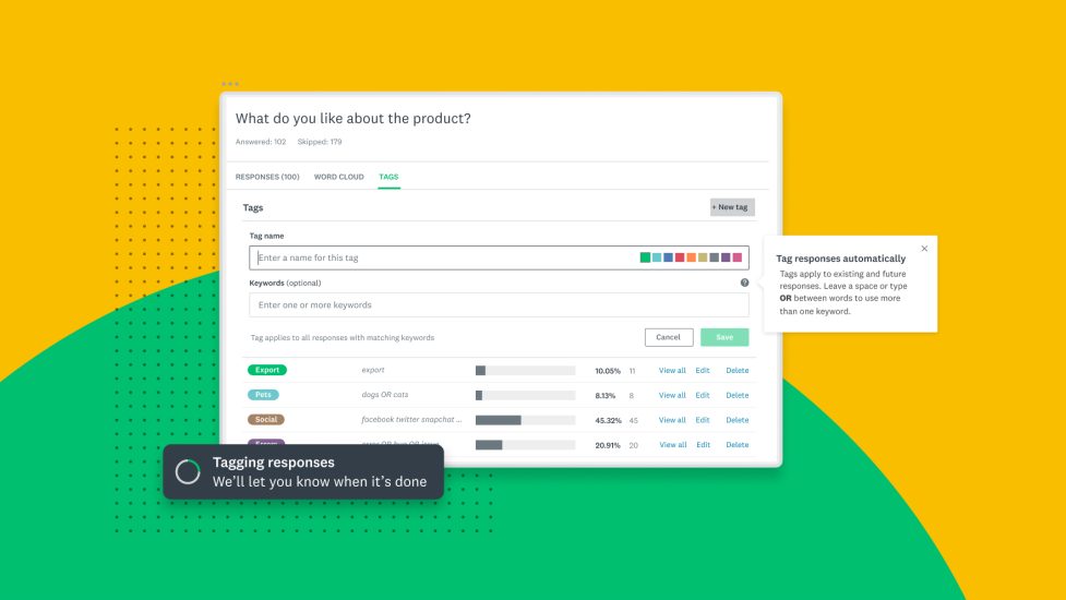 Automatically Sort Open Ended Questions With Rule Based Tagging