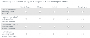 What's The Best Way To Design A Matrix Question?