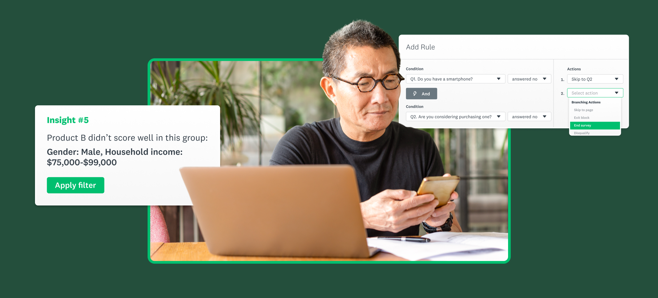 Survey Filtering Made Simple