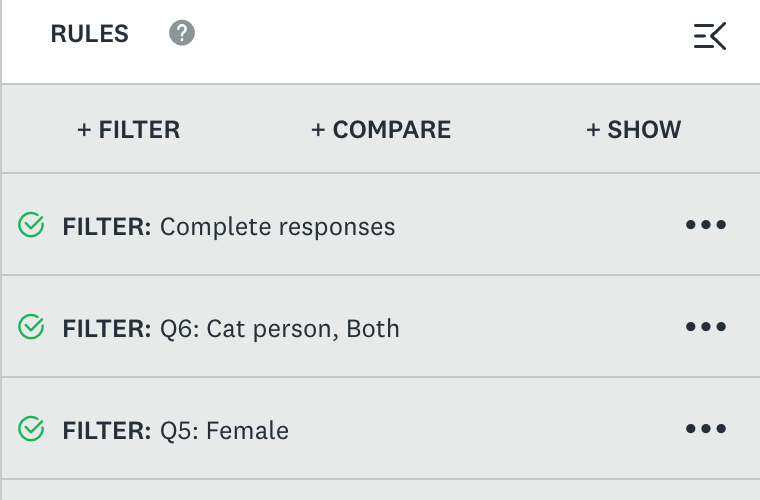 Survey Filtering Made Simple