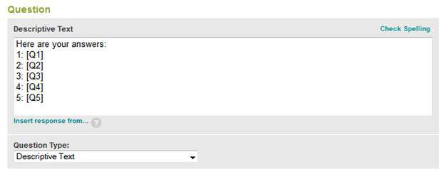 How To Use Piping To Show A Respondent Their Answers Within The Survey