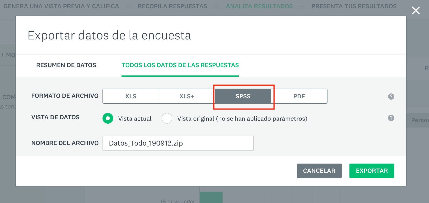Cómo exportar datos de SurveyMonkey a SPSS | SurveyMonkey