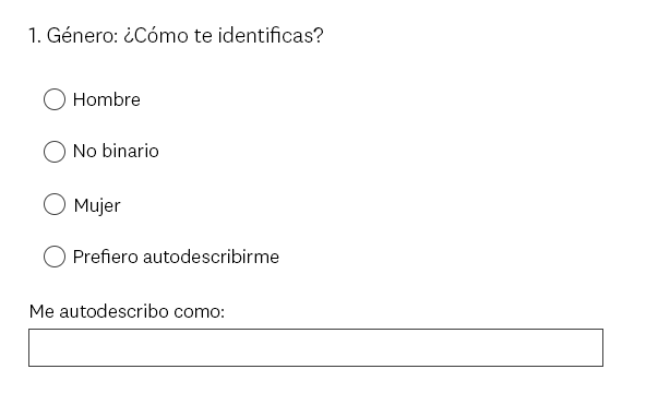 Preguntas sobre identidad de género y orientación sexual | SurveyMonkey