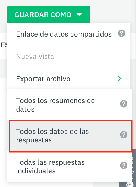 Cómo exportar datos de SurveyMonkey a SPSS | SurveyMonkey