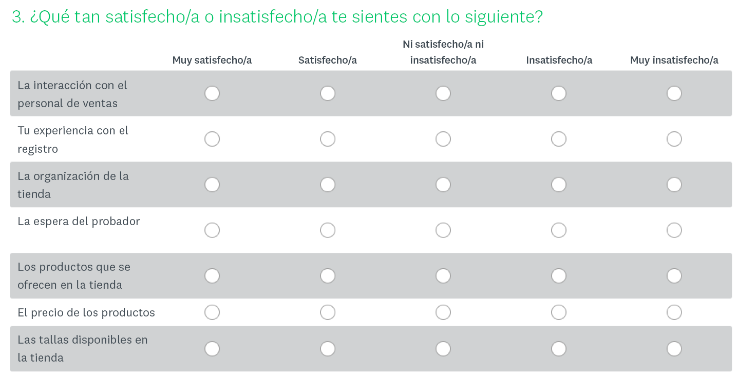 Tipos de preguntas de encuesta: ejemplos | SurveyMonkey