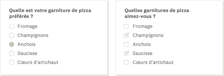 Tout sur les questions à choix multiple | SurveyMonkey