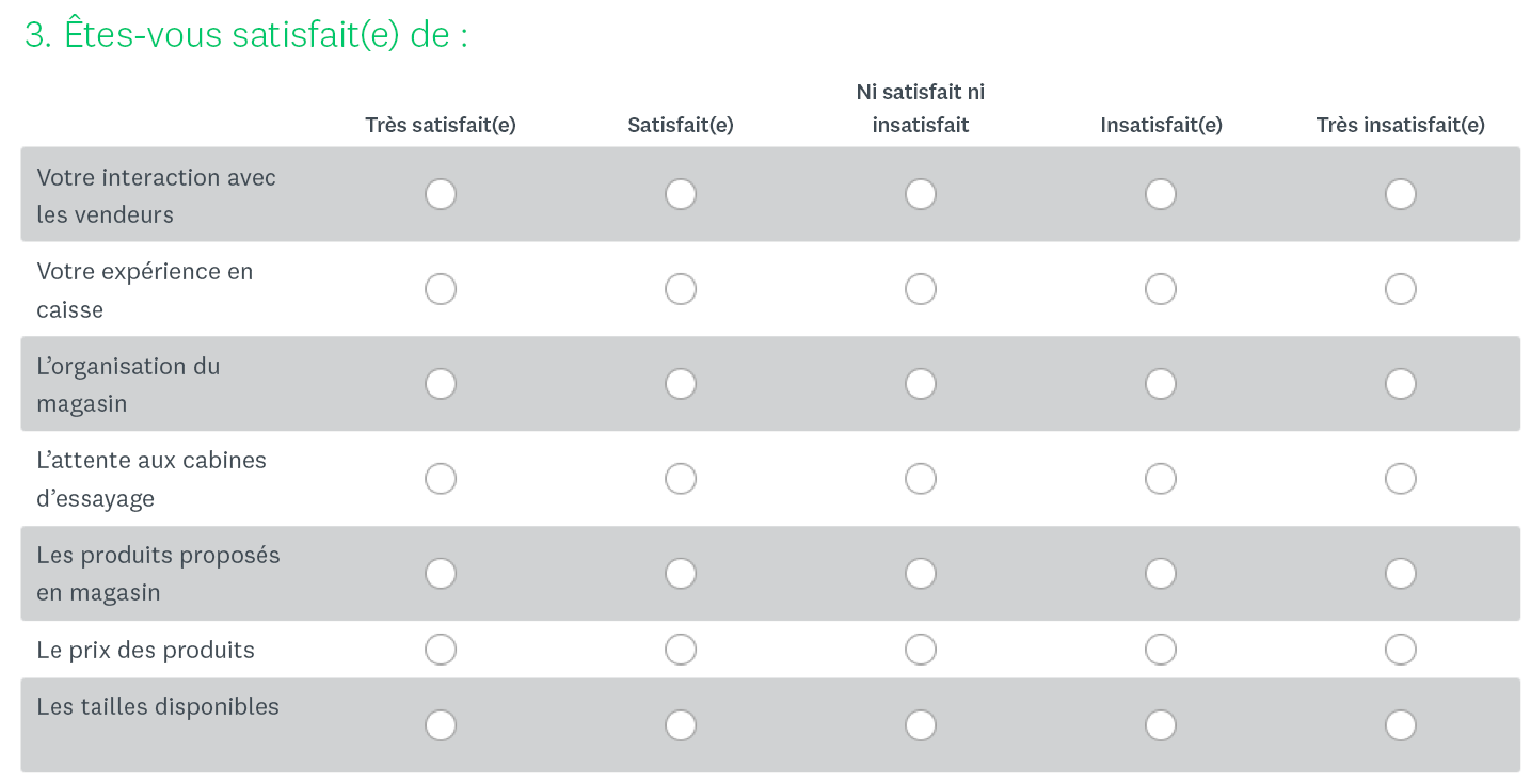 Surveymonkey Matrix Examples , Survey Questions: Free Examples ...