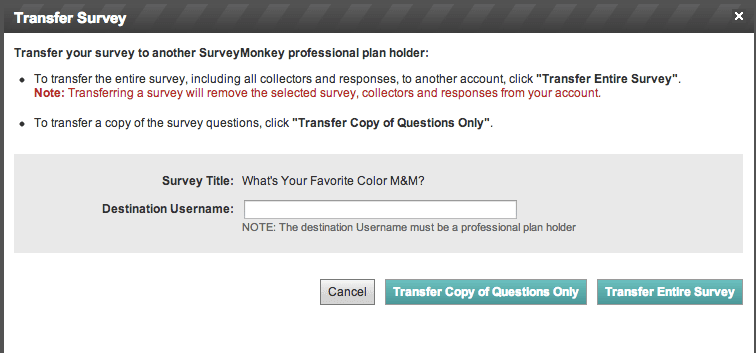 How To Transfer Surveys in SurveyMonkey