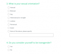 Gender Identity/sexual Orientation Questions | SurveyMonkey